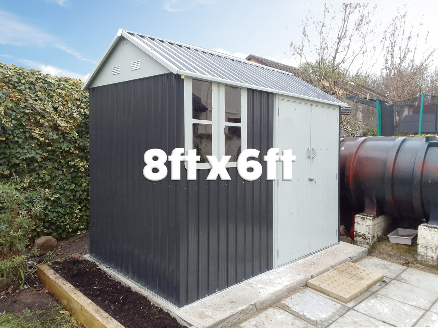 8ft x 6ft Cottage Shed – Sheds Direct Ireland