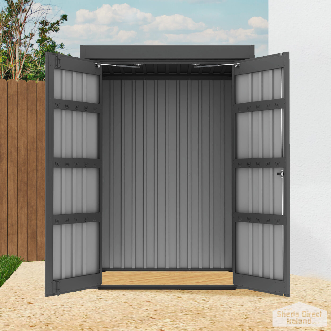 The Mabelle: Metal Storage Locker - Sheds Direct Ireland