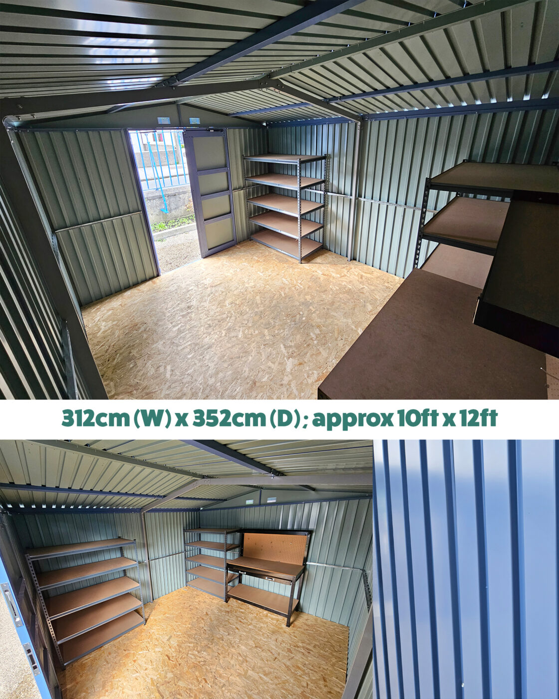 The Big Blu Steel Shed - Sheds Direct Ireland