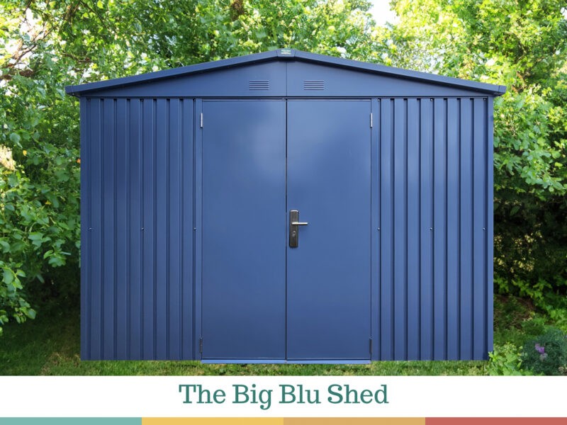 The Big Blu Steel Shed - Sheds Direct Ireland