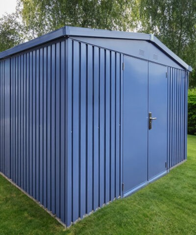 The Big Blu Steel Shed - Sheds Direct Ireland